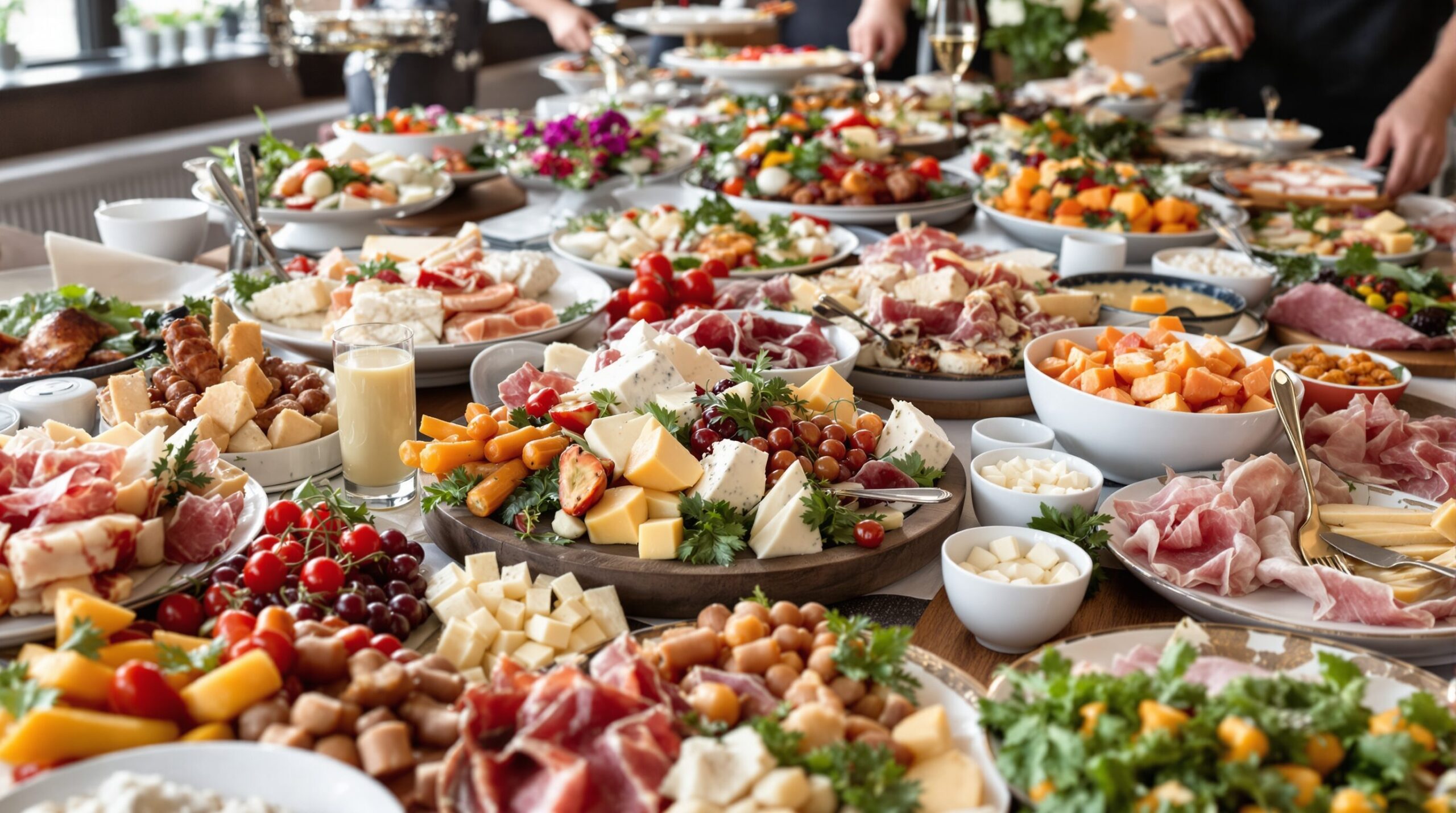 Quantite pour un buffet froid 60 personnes, guide complet et astuces